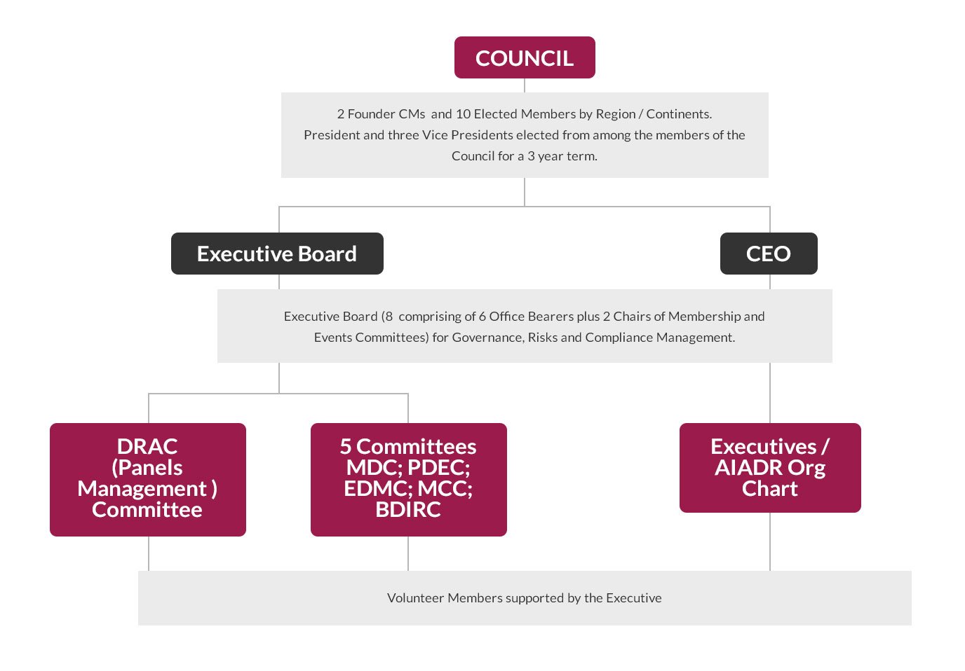 Governance Structure – AIADR